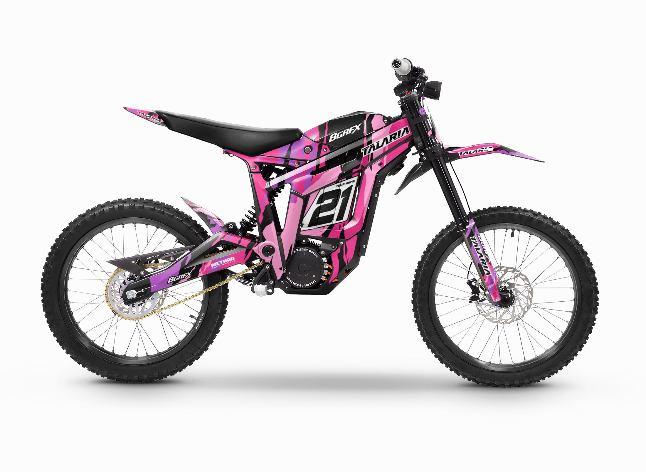 Talaria Sting Full Graphics Kit Camo V1 Pink | Decals – Two Wheels Empire