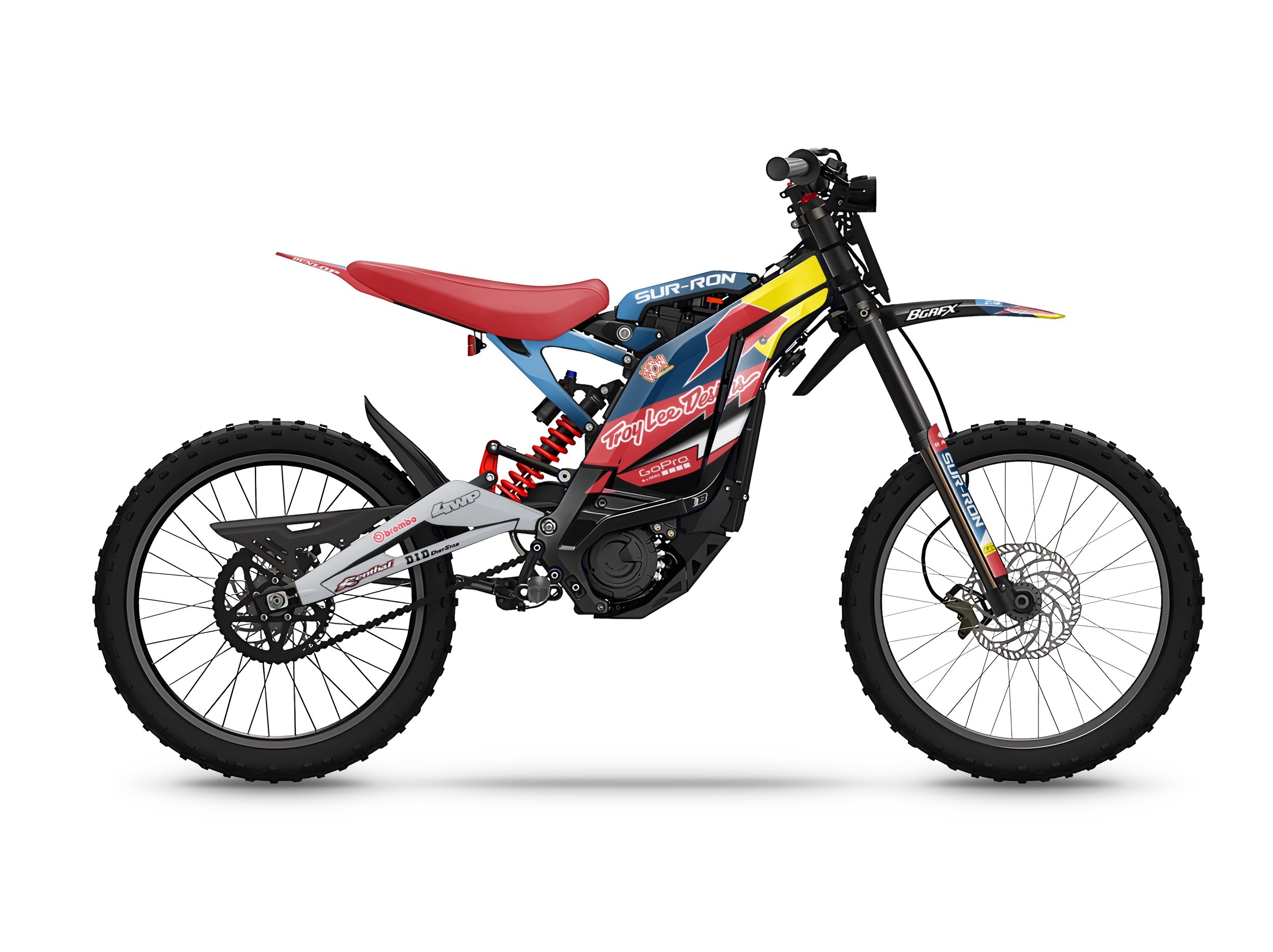 SURRON FULL GRAPHICS KIT ''FACTORED RED'' DESIGN – Two Wheels Empire