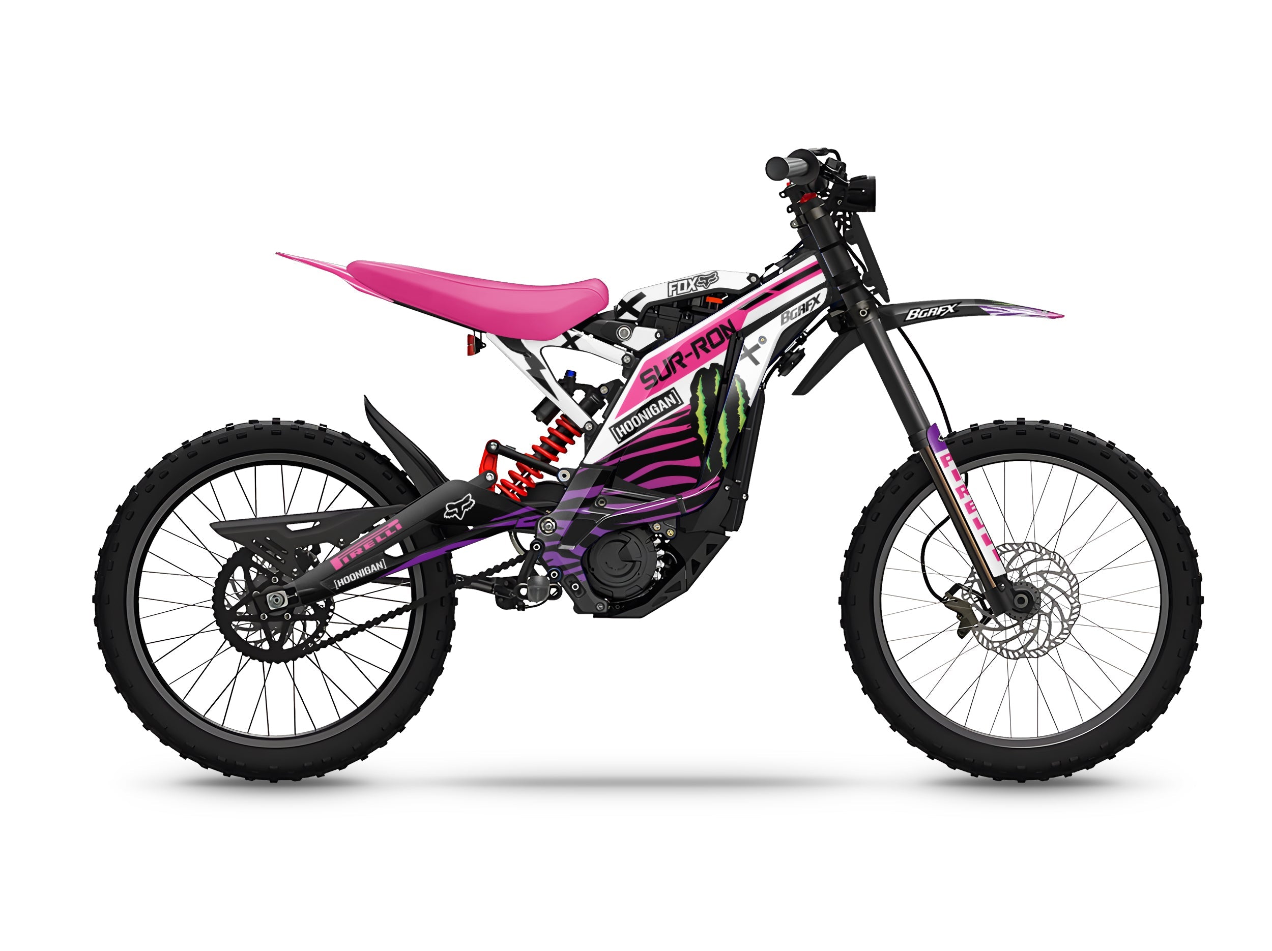 SURRON FULL GRAPHICS KIT ''HOONIGAN WHITE'' DESIGN – Two Wheels Empire