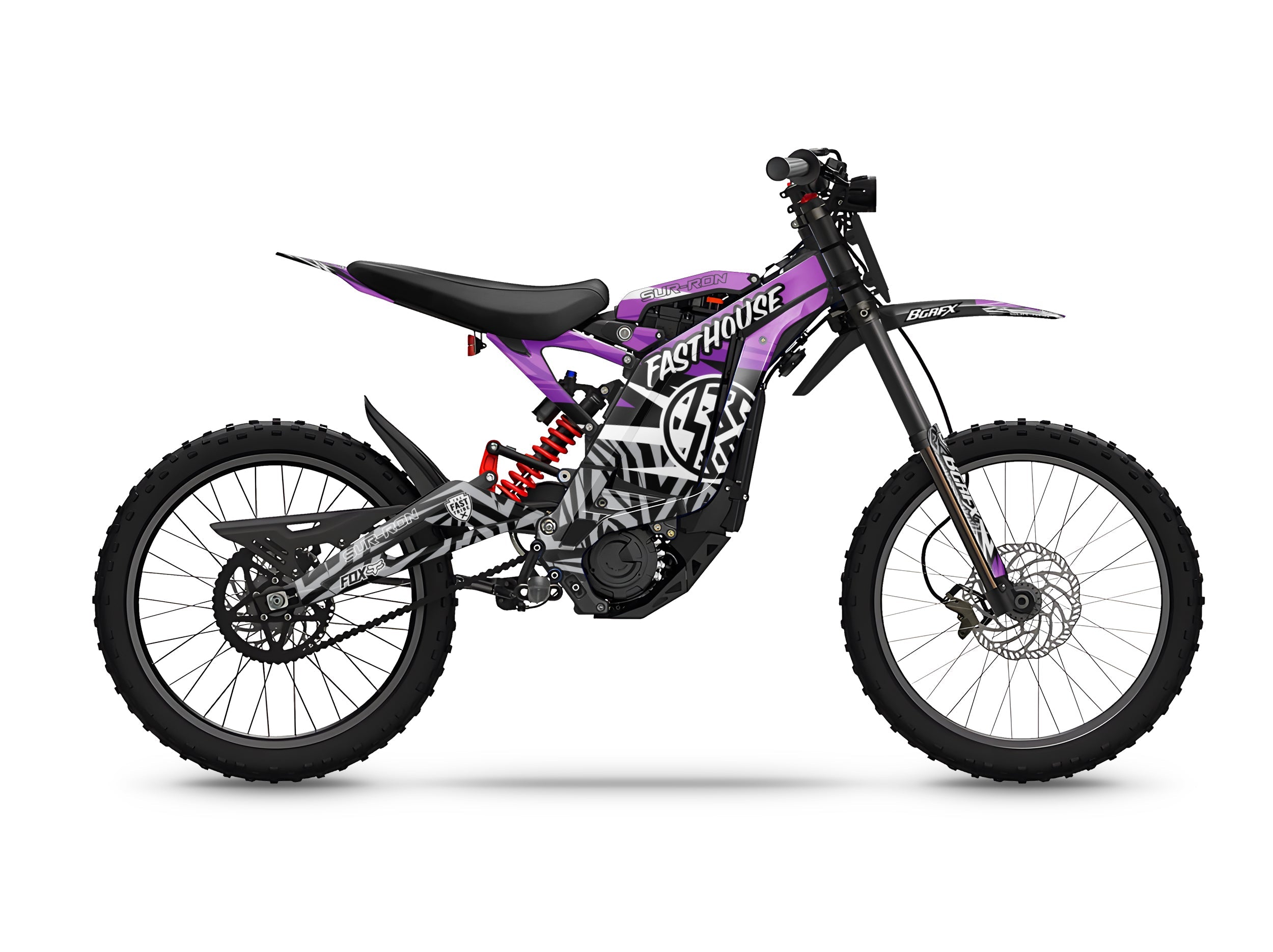 SURRON FULL GRAPHICS KIT ''PULSED PURPLE'' DESIGN – Two Wheels Empire